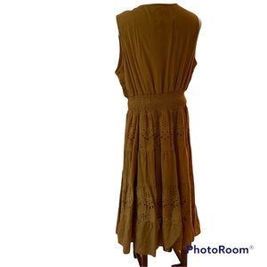 J Gee | Dresses | Nwt J Gee Sleeveless Eyelet Embroidered Boho Maxi ...
